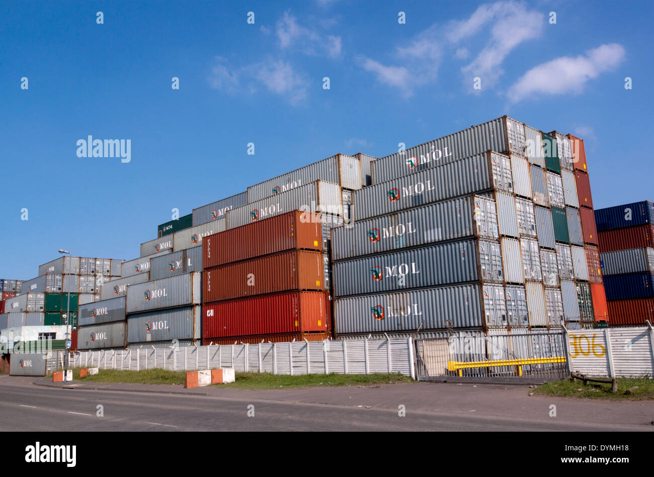Stored shipping containers hi-res stock photography and images - Alamy