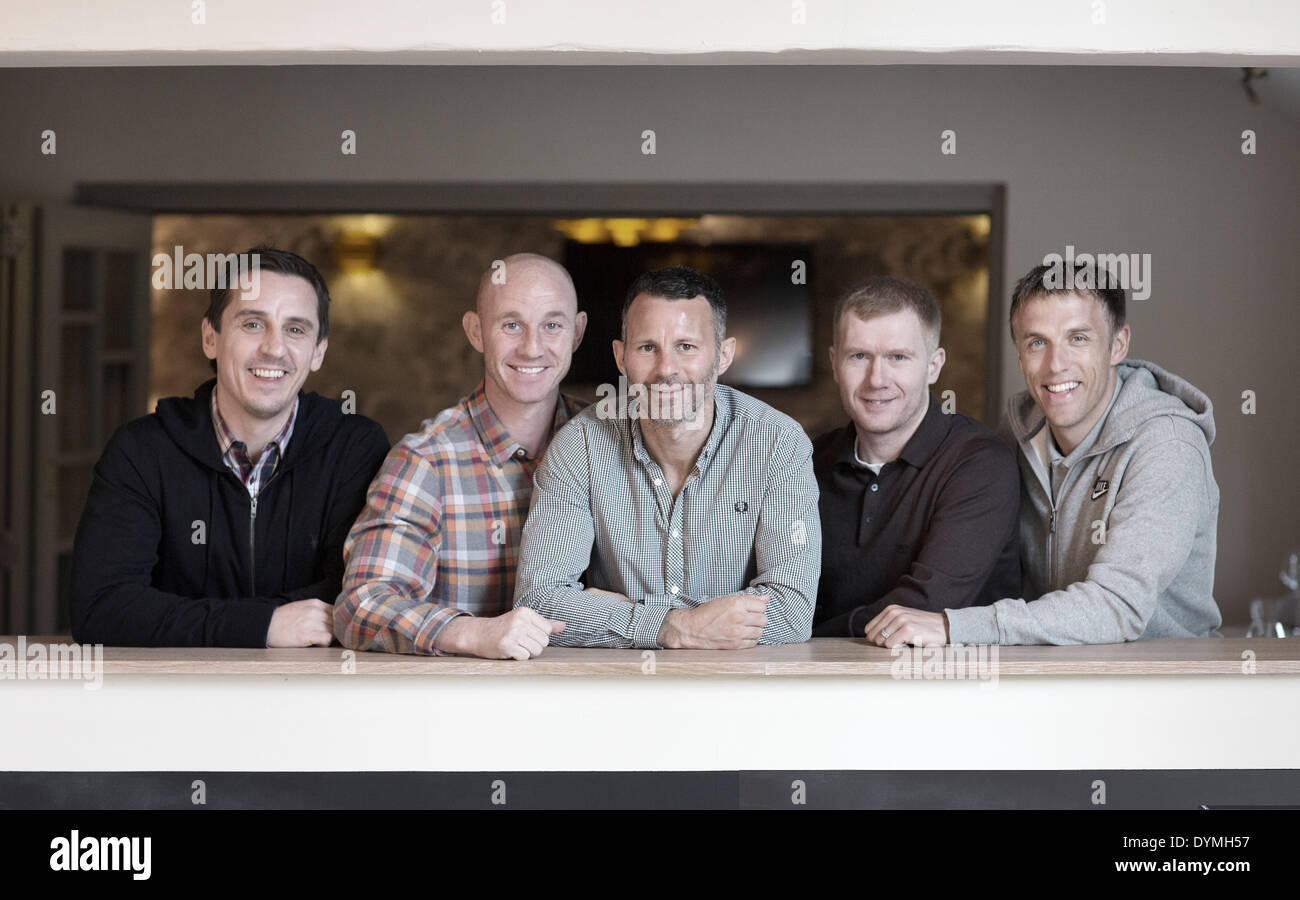 Gary Neville, Nicky Butt, Ryan Giggs, Paul Scholes and, Phil Neville. The Manchester United ...