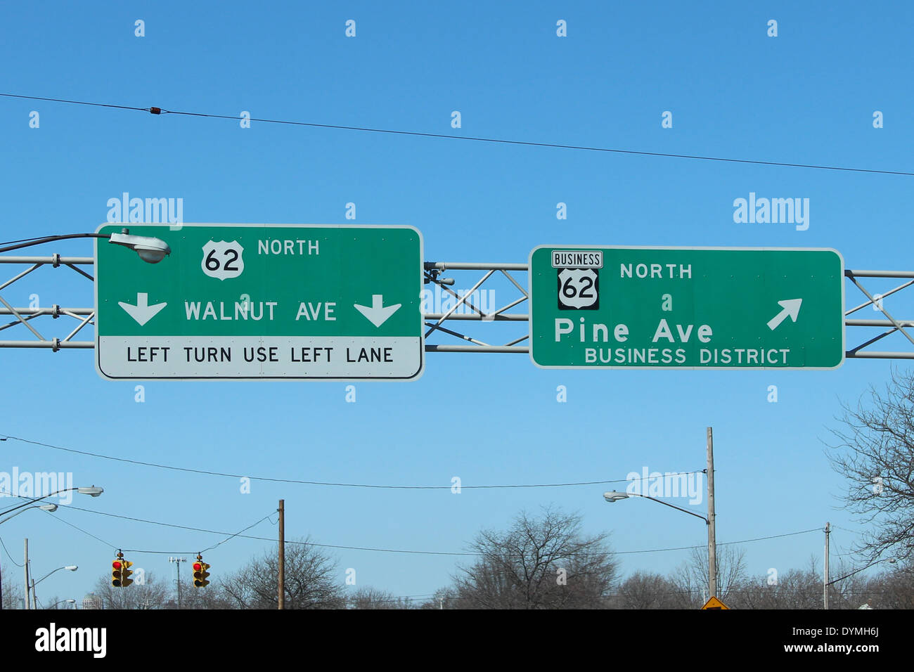Route 62 sign hi-res stock photography and images - Alamy