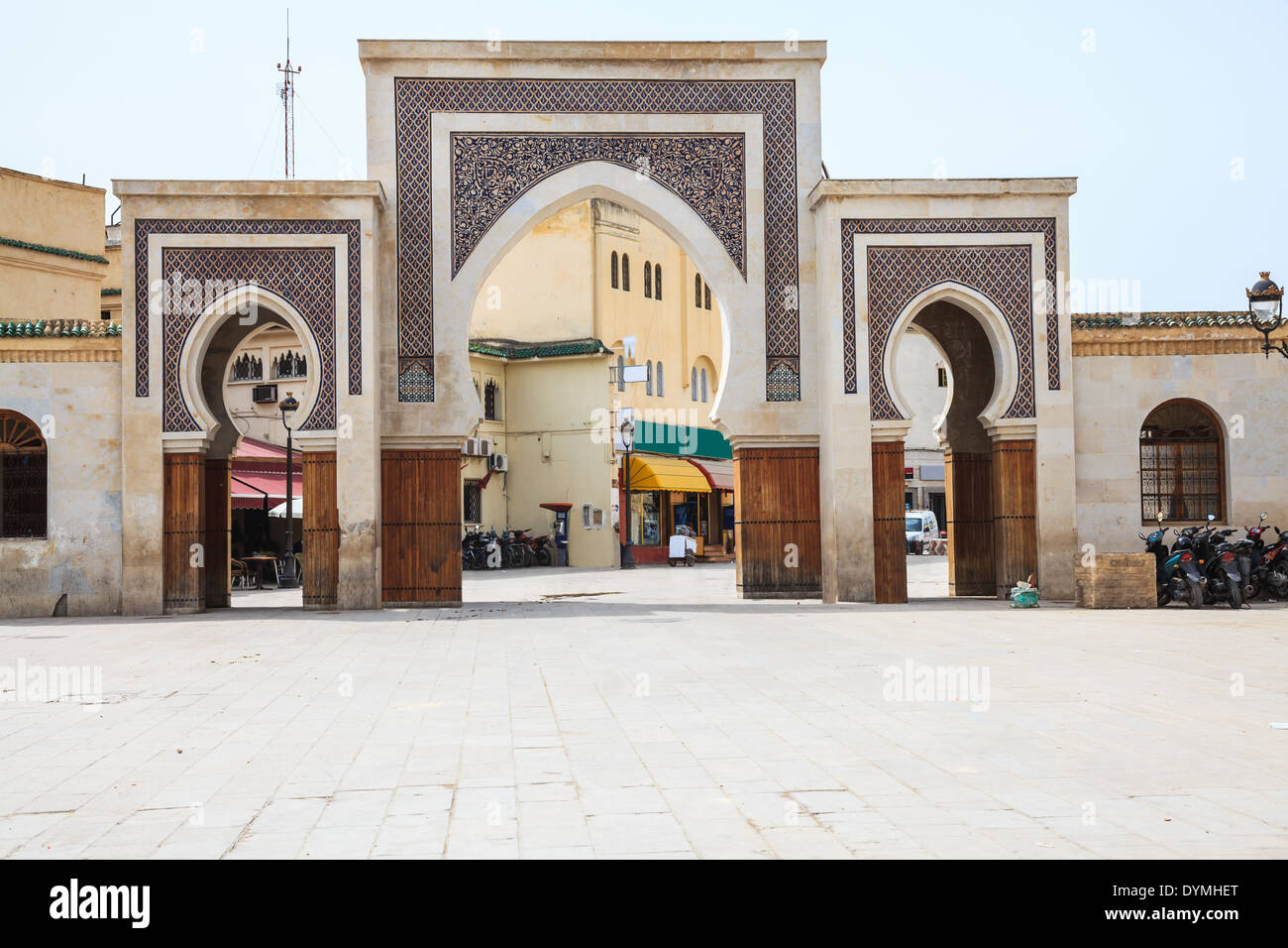 Gate of ancient medina in fez, morocco Stock Photo - Alamy