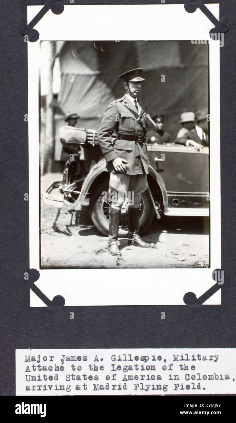 This photo shows Charles Lindbergh with his famous aircraft, the Spirit ...