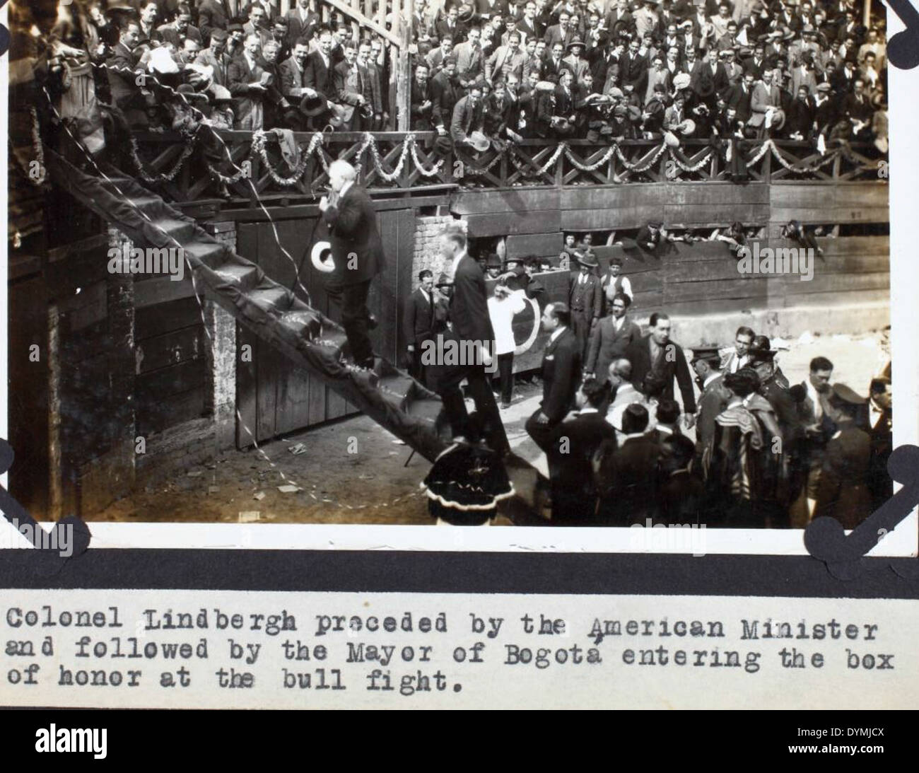 This photograph features Charles Lindbergh with the Spirit of St. Louis ...