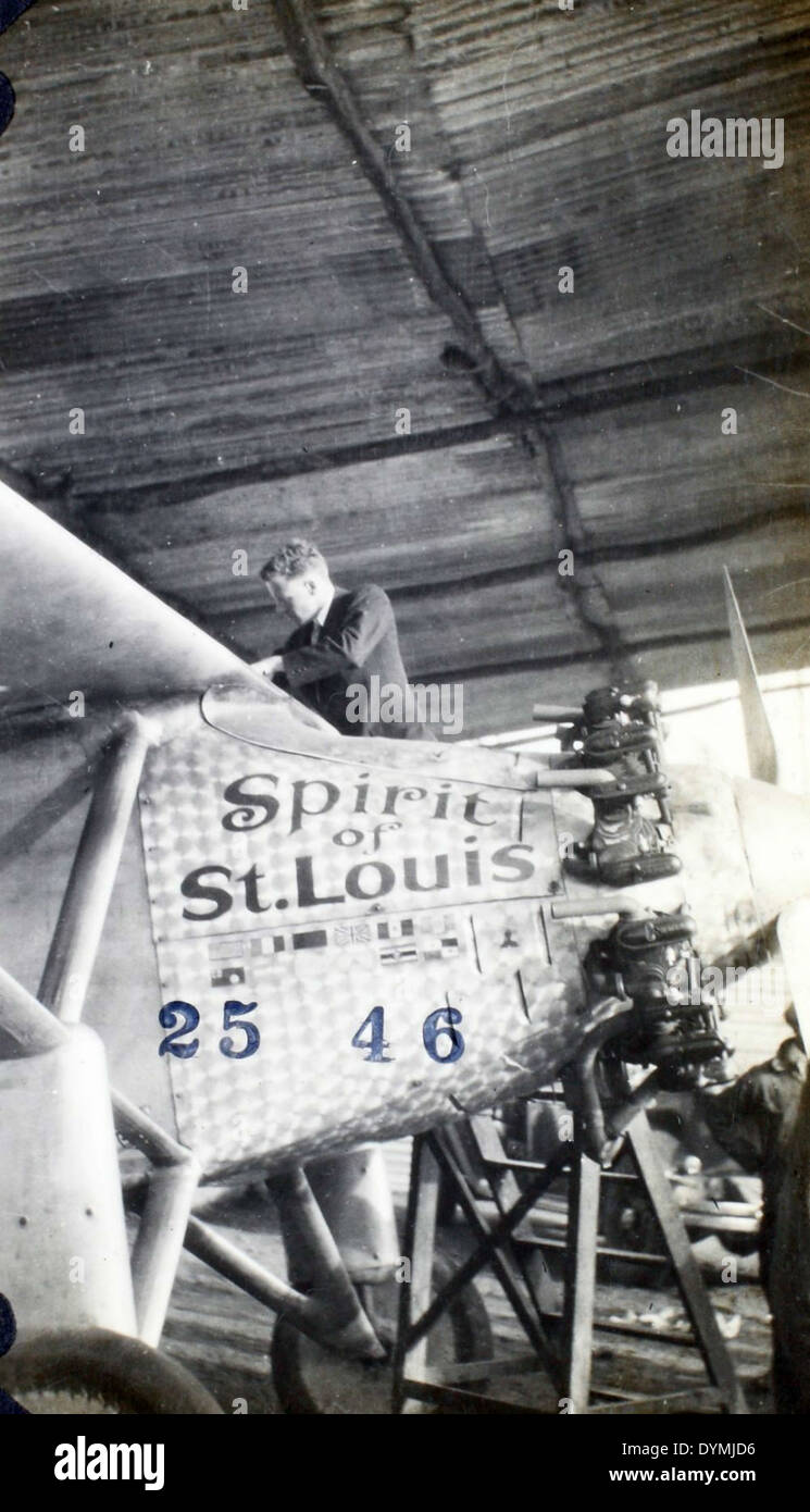 Charles Lindbergh's historic Spirit of St. Louis, flight AL 0157 0042 ...