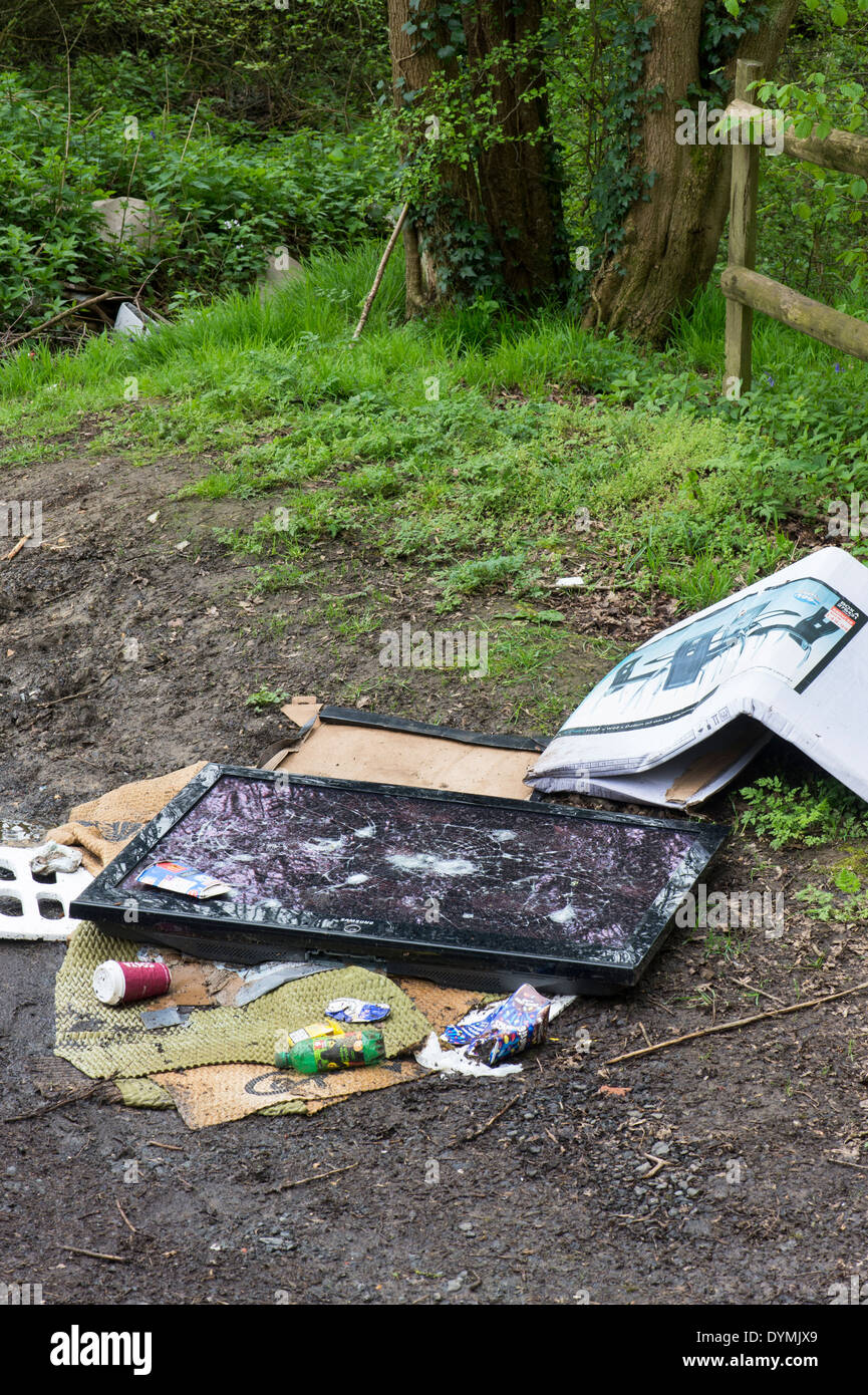 Smashed tv screen hi-res stock photography and images - Alamy
