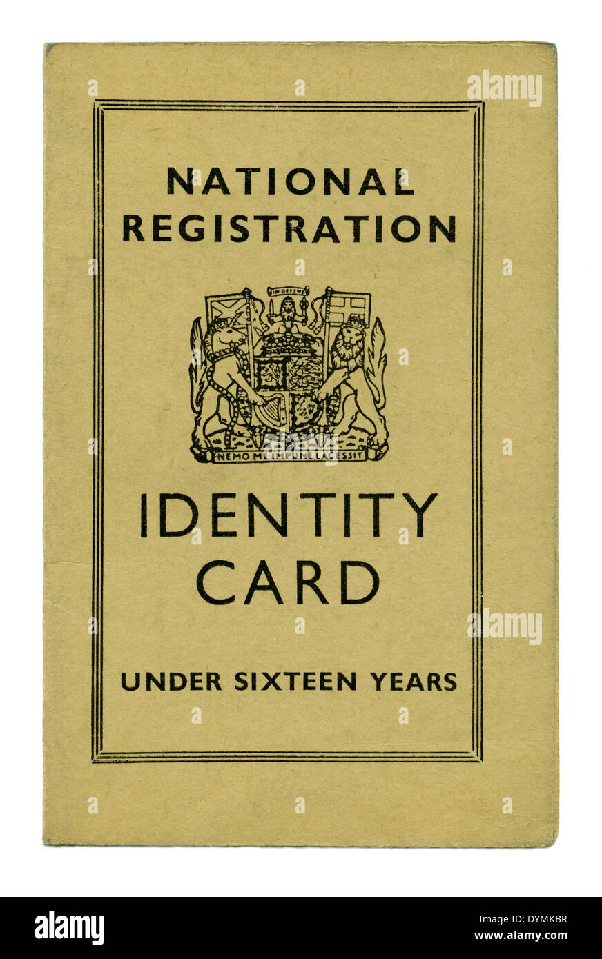 1949 British National Identity Card for a child of under 16 years of ...