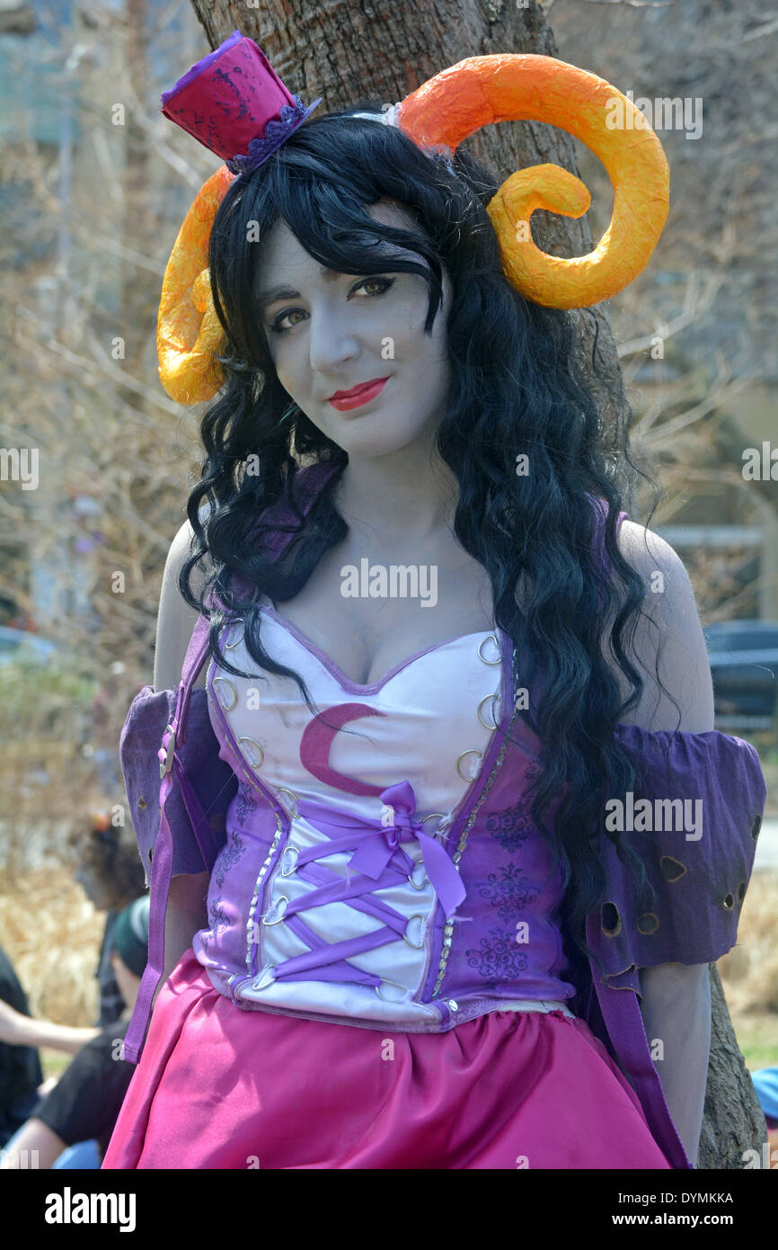 Young lady dressed as a Aradia, a character from the web comic ...
