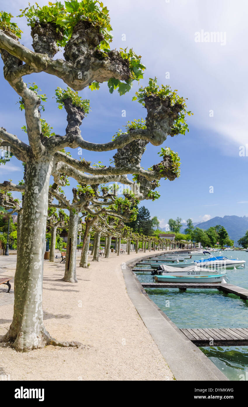Veyrier-du-Lac waterfront promenade around Lake Annecy, Veyrier-du-Lac ...