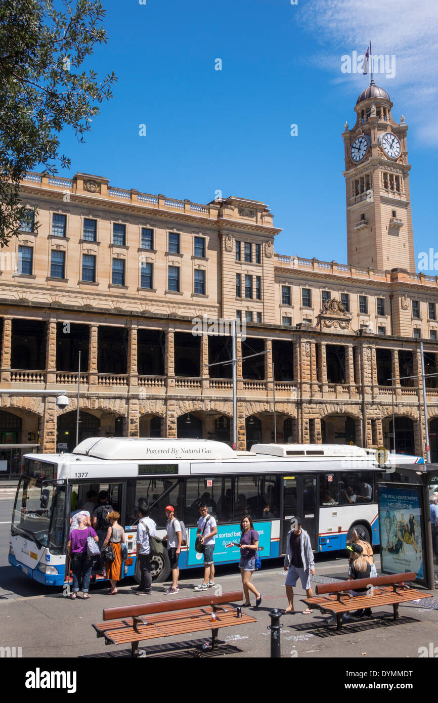 Sydney Australia,Haymarket,Central Station,railway,train,bus stop ...