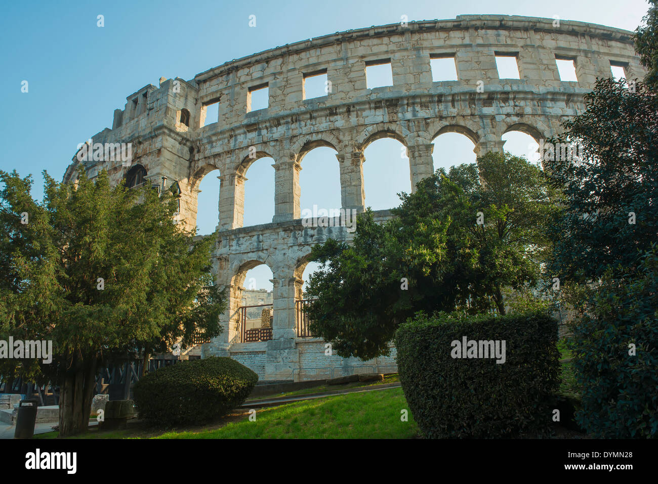 The roman arena in Pula, Croatia Stock Photo - Alamy