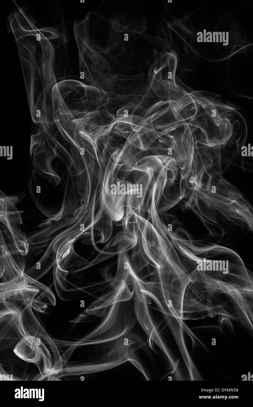 abstract smoke isolated black background Stock Photo - Alamy