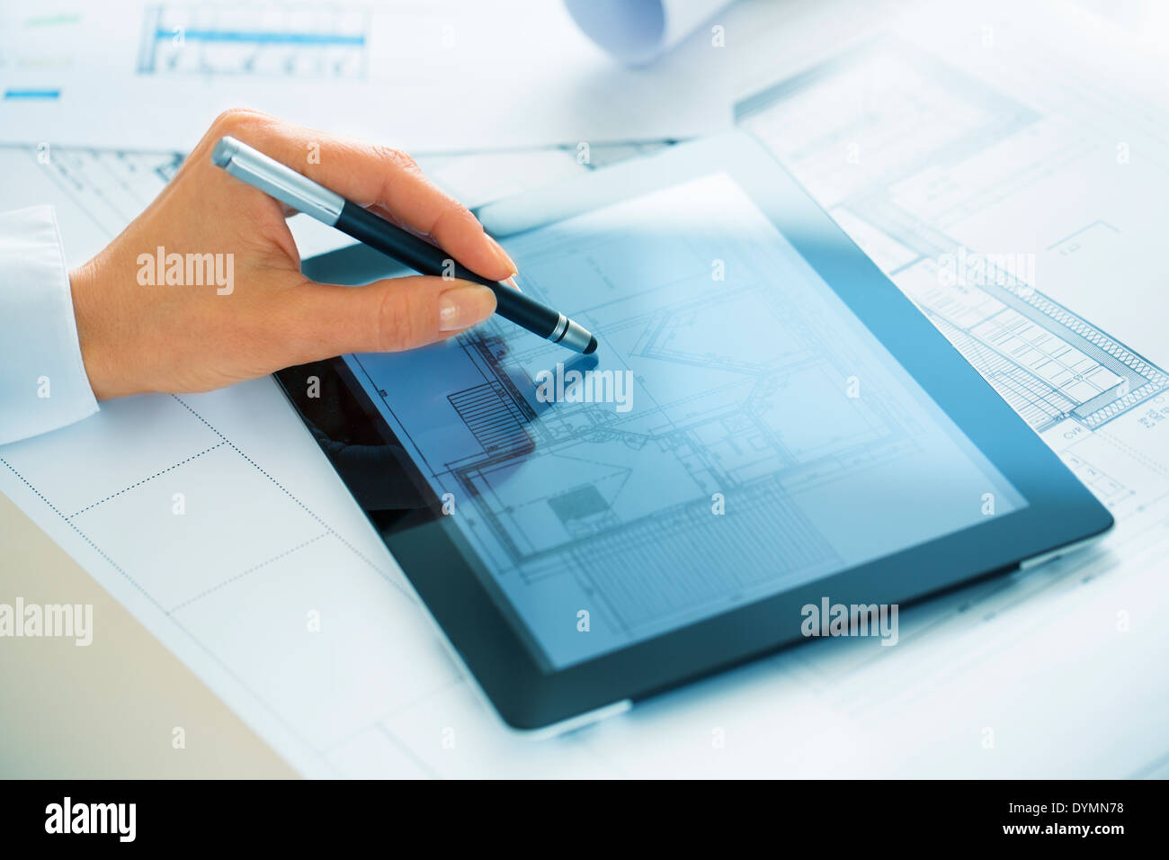 Engineer drawing map hi-res stock photography and images - Alamy
