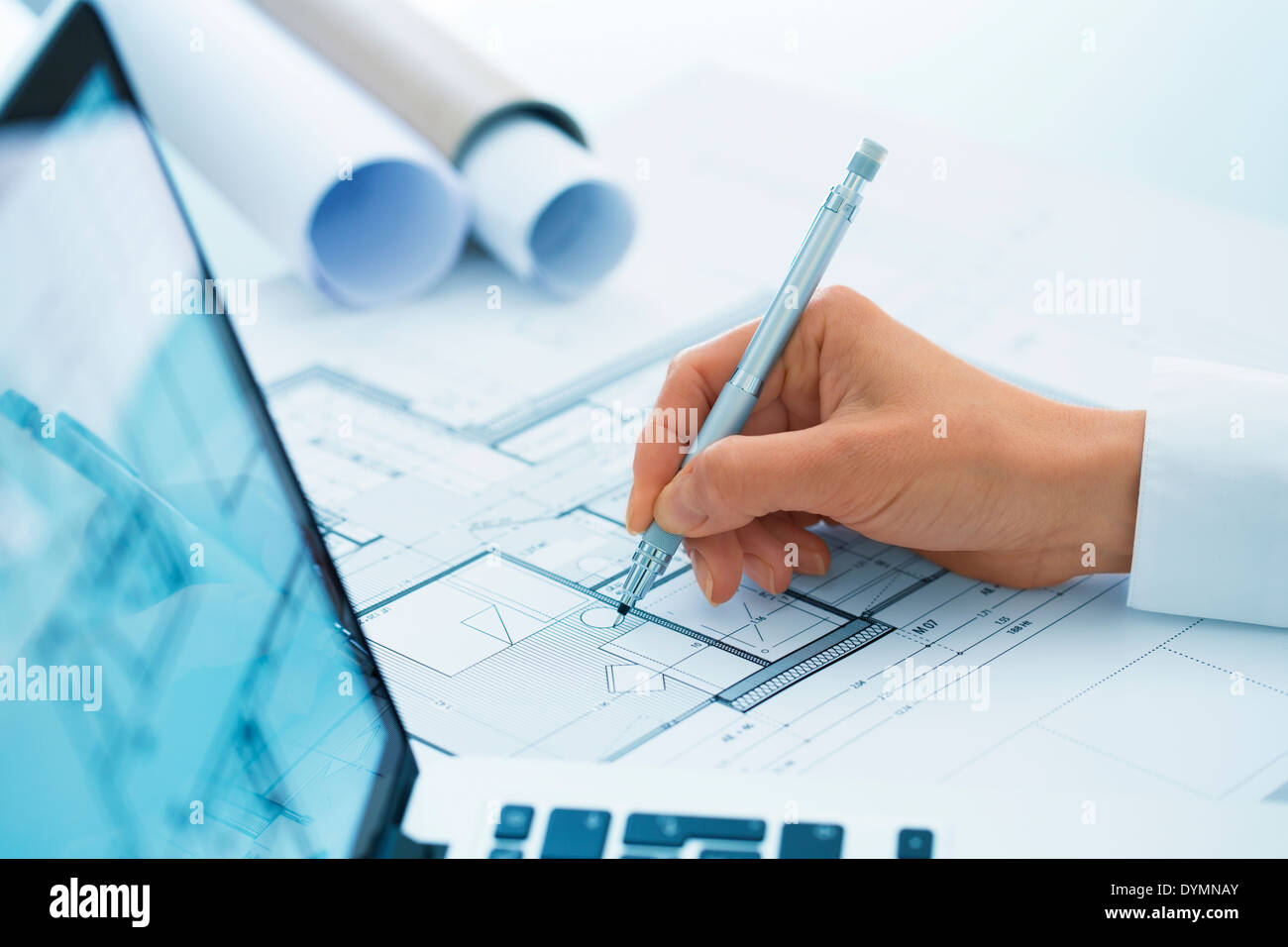 Pencil drawing plan hi-res stock photography and images - Alamy