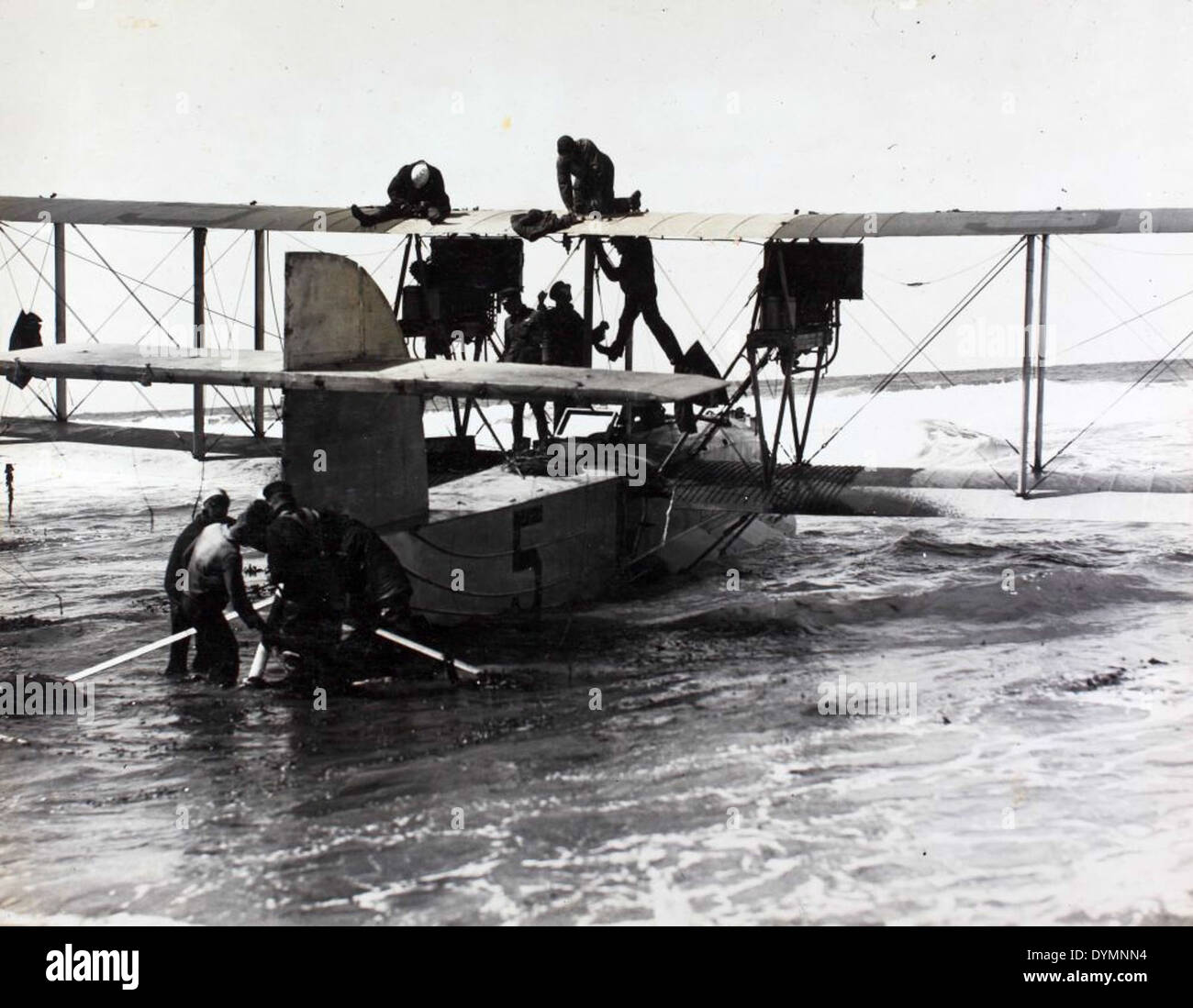 The Curtiss F5L, as seen in this image with BJ Peterson, was a ...