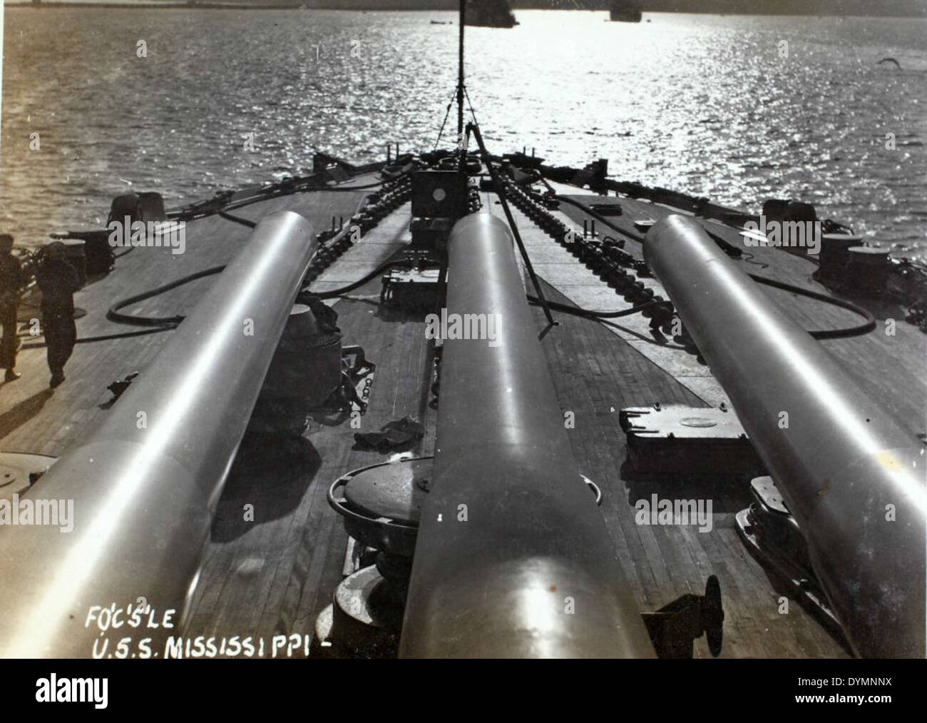 This image features the USS Mississippi, an iconic New Mexico-class ...
