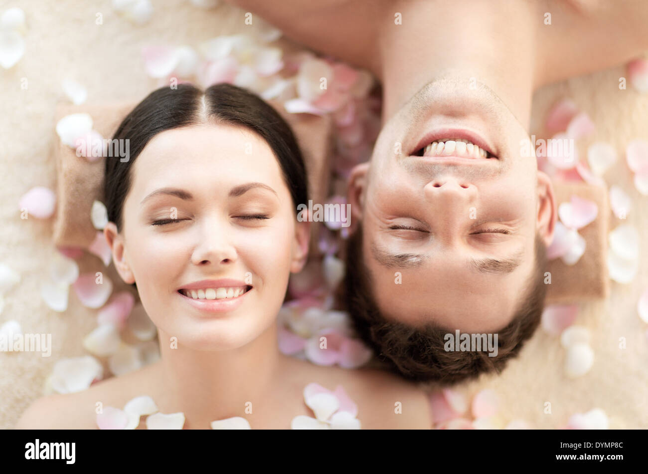 couple in spa Stock Photo - Alamy