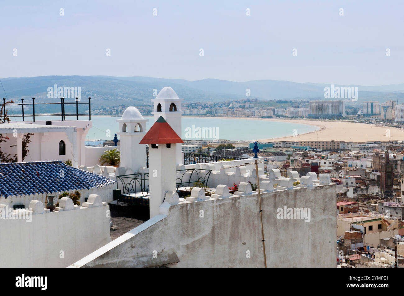 View of Tangier from Medina, Tangier, Morocco, North Africa Stock Photo ...