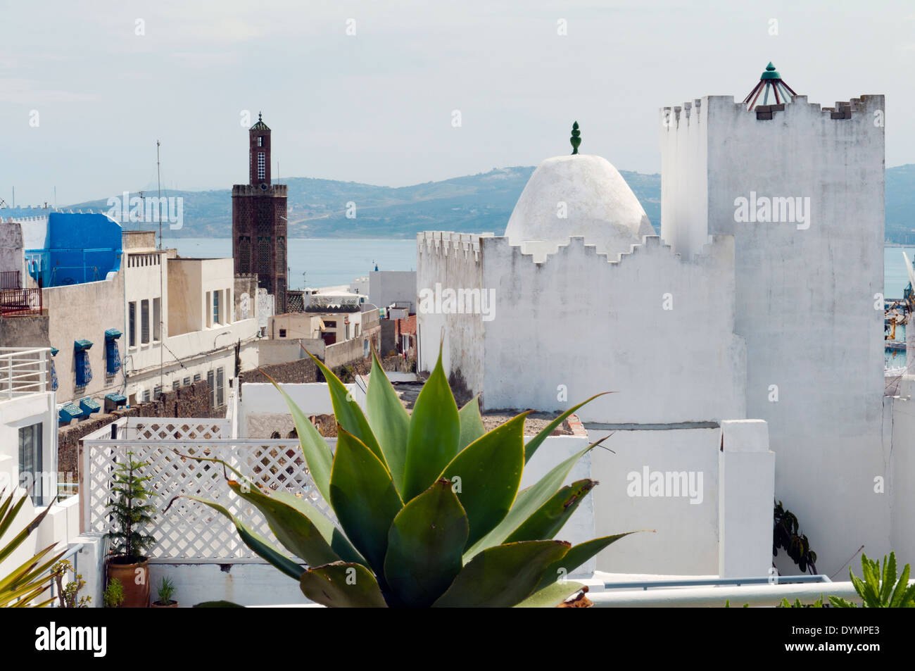 View of Tangier from Medina, Tangier, Morocco, North Africa Stock Photo ...