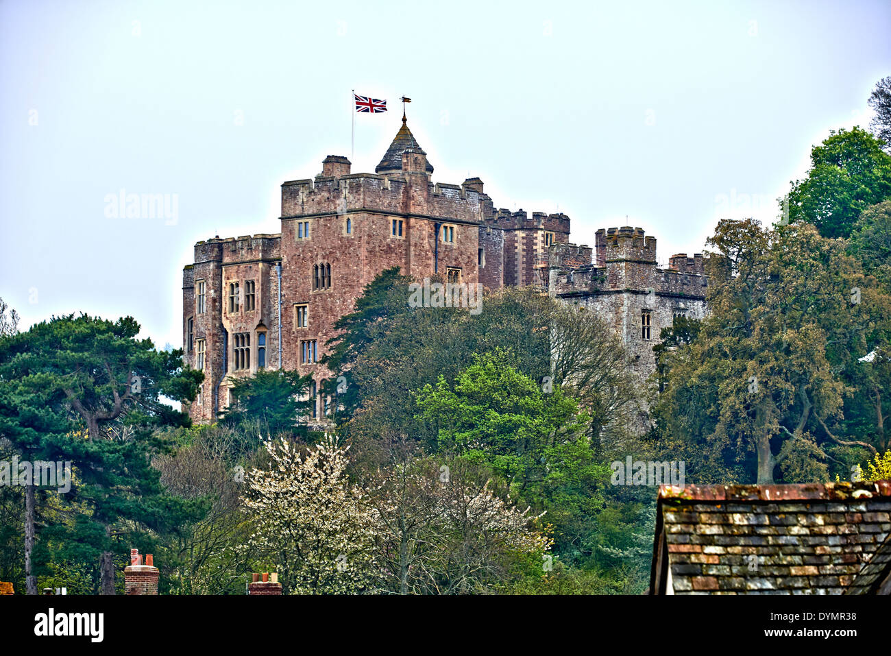 Dunster Castle is a former motte and bailey castle, now a country house ...