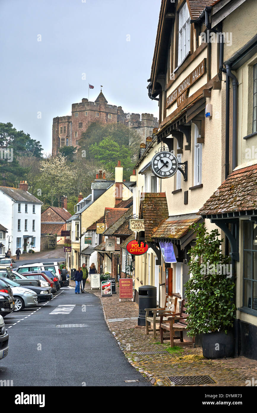 Dunster Castle is a former motte and bailey castle, now a country house ...