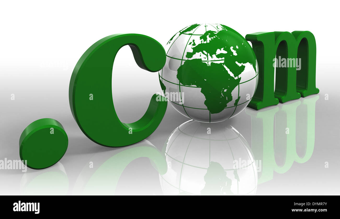 Dot com internet domain logo hi-res stock photography and images - Alamy