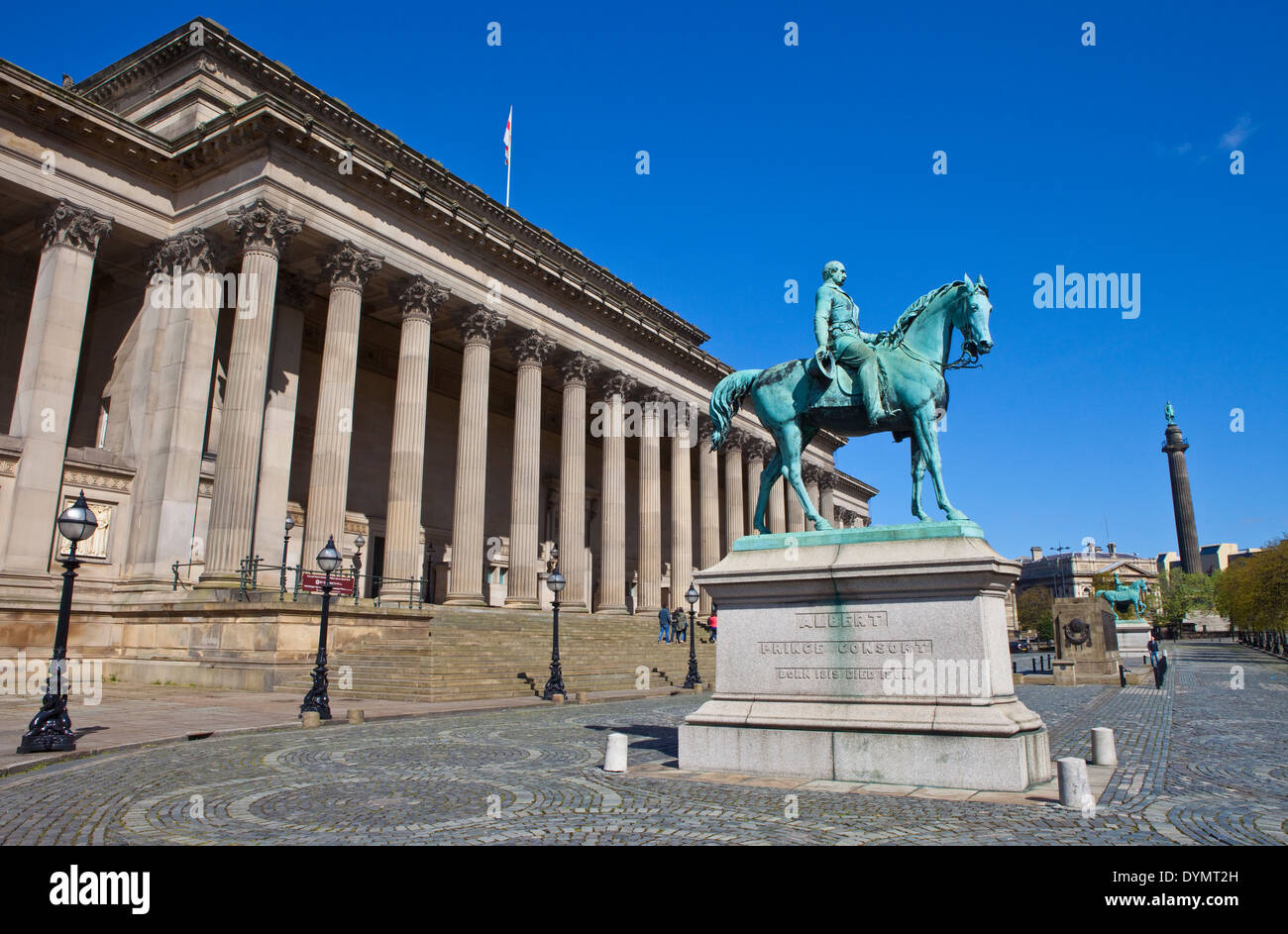 St. George's Hall, the Prince Albert Statue, the Queen Victoria Statue ...