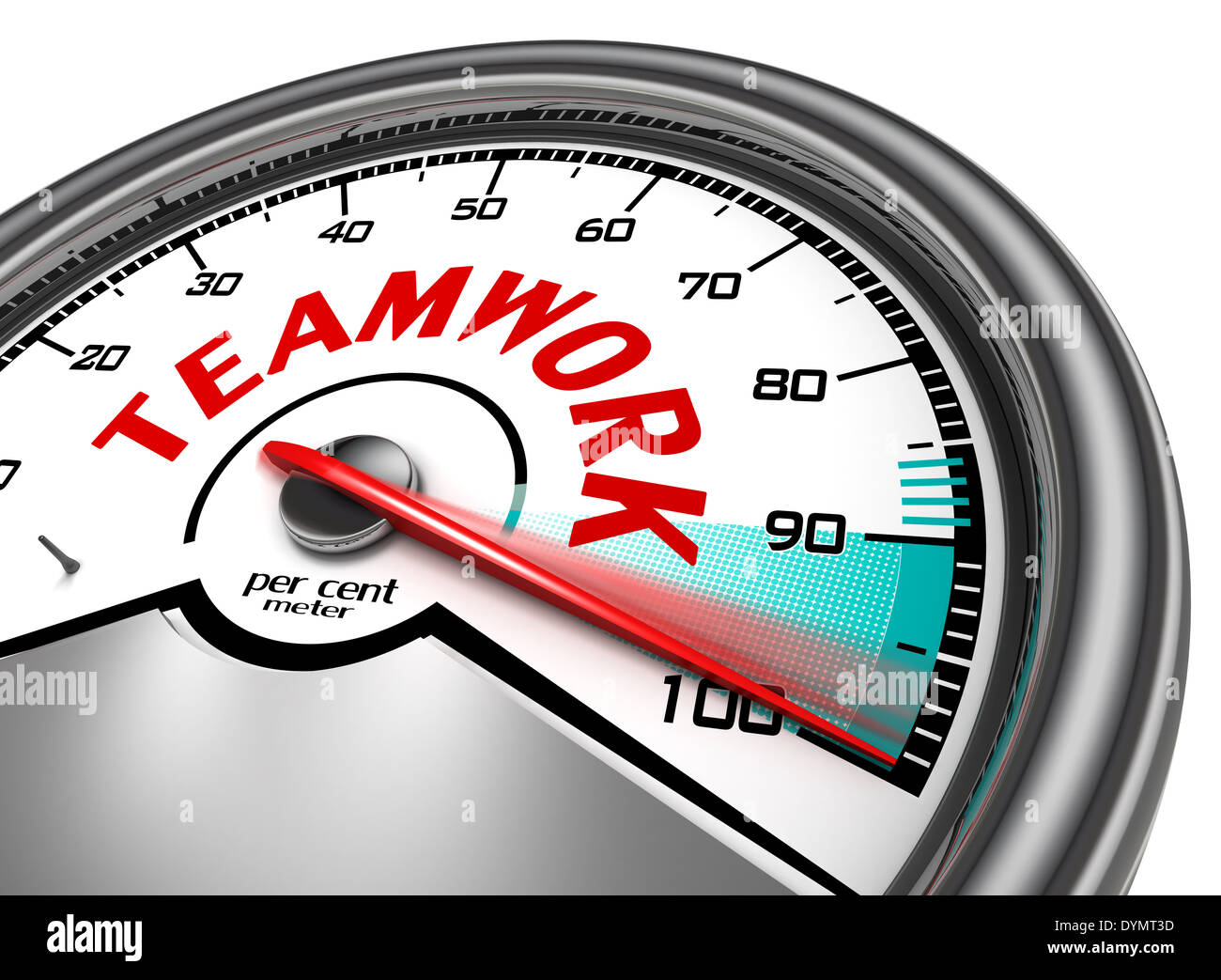 teamwork conceptual meter, isolated on white background Stock Photo - Alamy