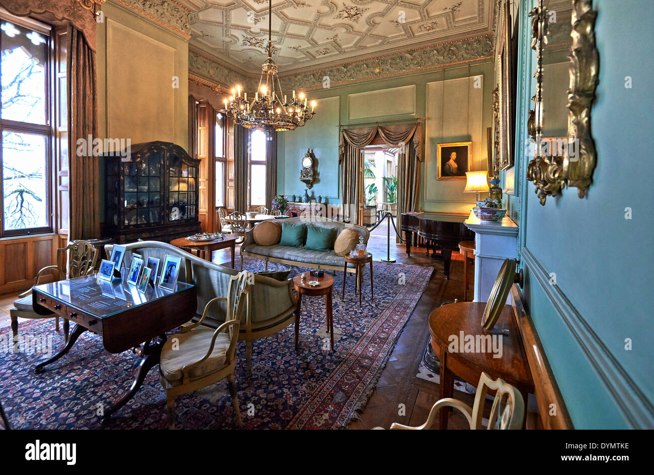 Dunster Castle is a former motte and bailey castle, now a country house ...