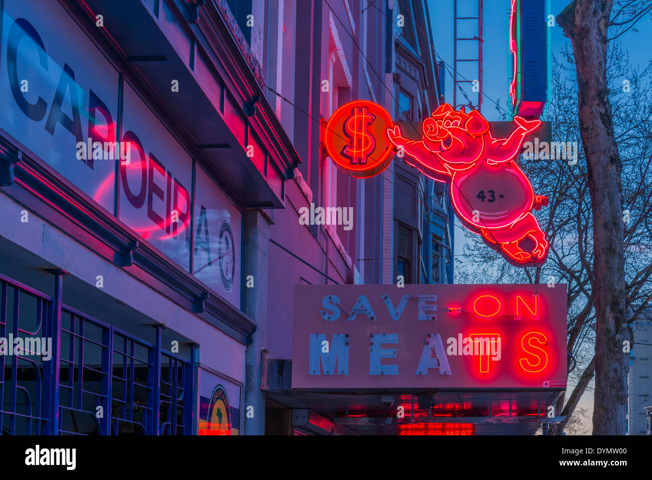 Iconic, Save on Meats neon pig sign, DTES, Downtown Eastside, Vancouver ...