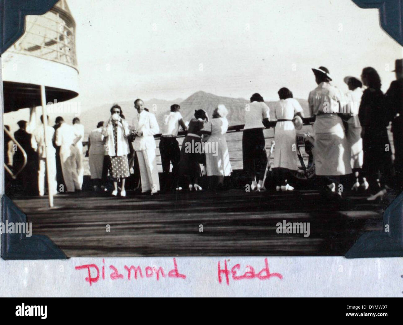 This photograph depicts the Diamond Head coastline on Oahu, Hawaii ...