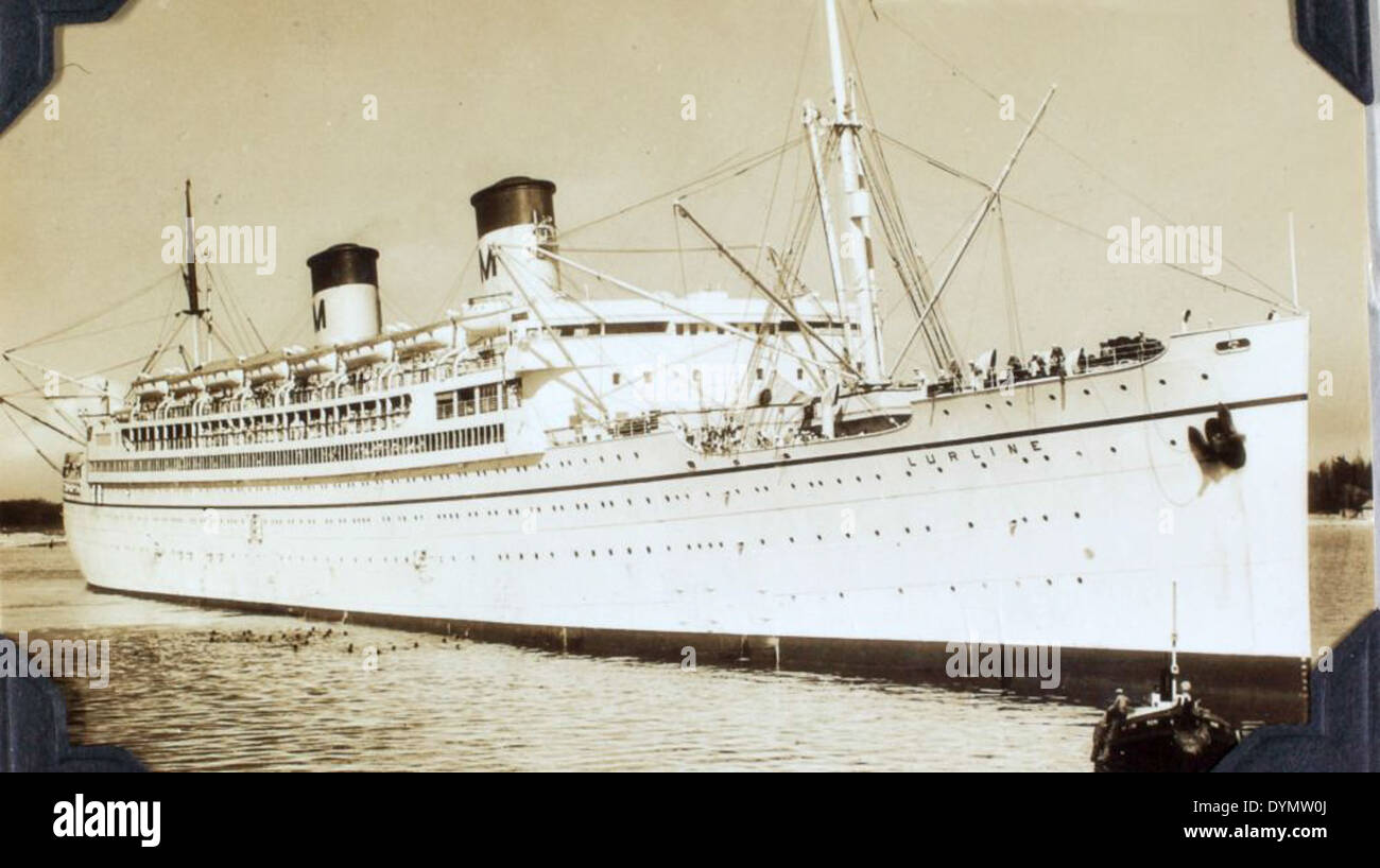 This image features various ocean liners, including the SS Britanis, SS ...