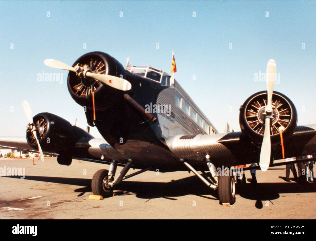 The Junkers Ju-52/3m is a German transport aircraft widely used during ...