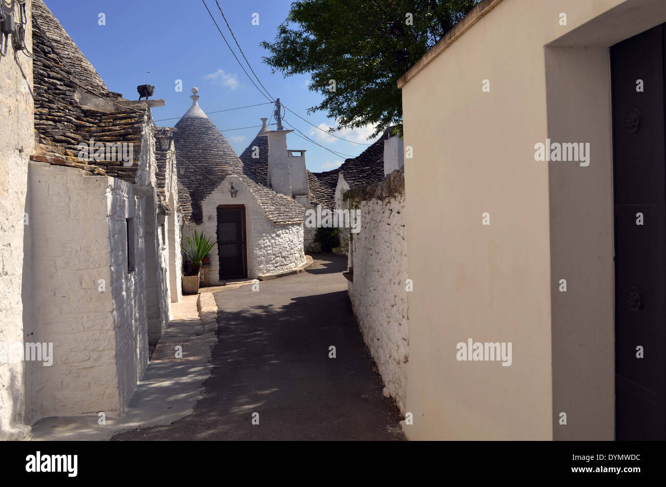 Alberobello,'Trulli' style houses with decorative style rooves each ...