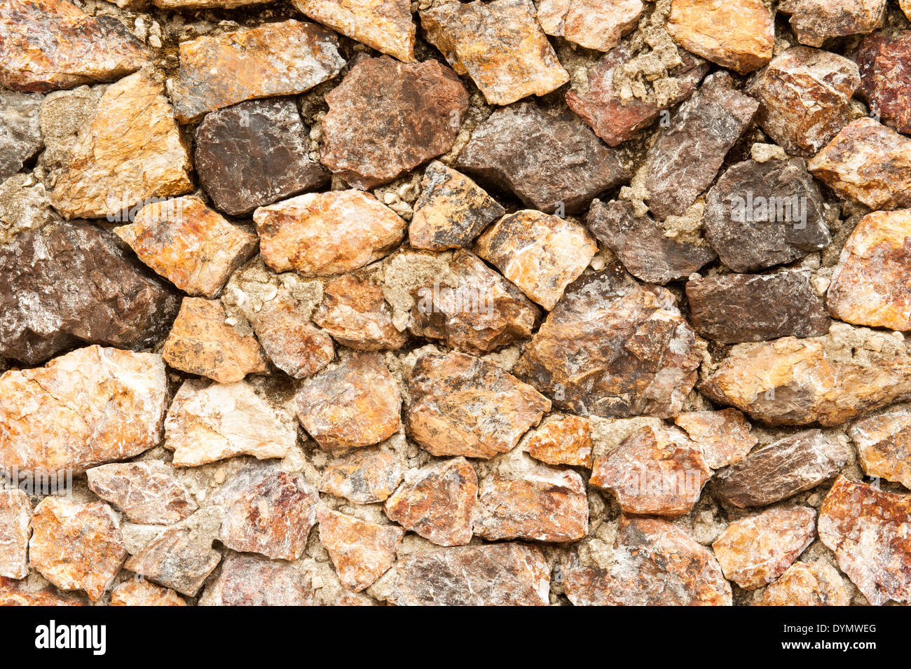 Rustic concrete and rock wall texture Stock Photo - Alamy