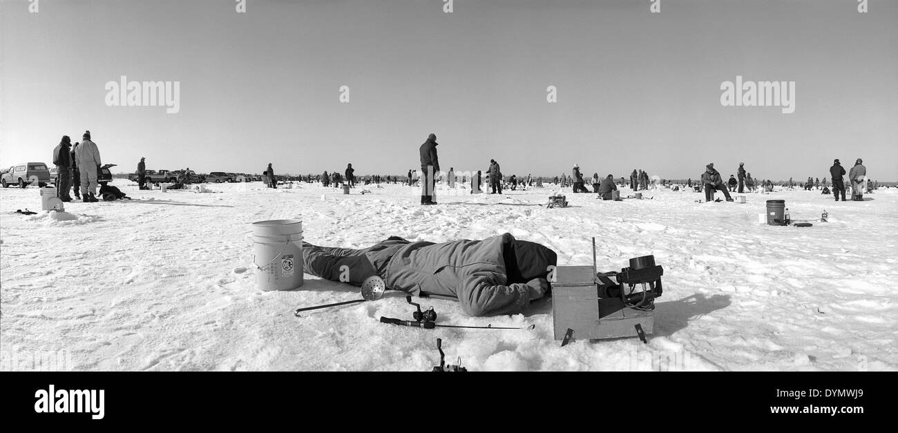 Ice Fishing Contest on Forest Lake, Minnesota Stock Photo - Alamy Ice Fishing Contest on Forest Lake, Minnesota Stock Photo - Alamy