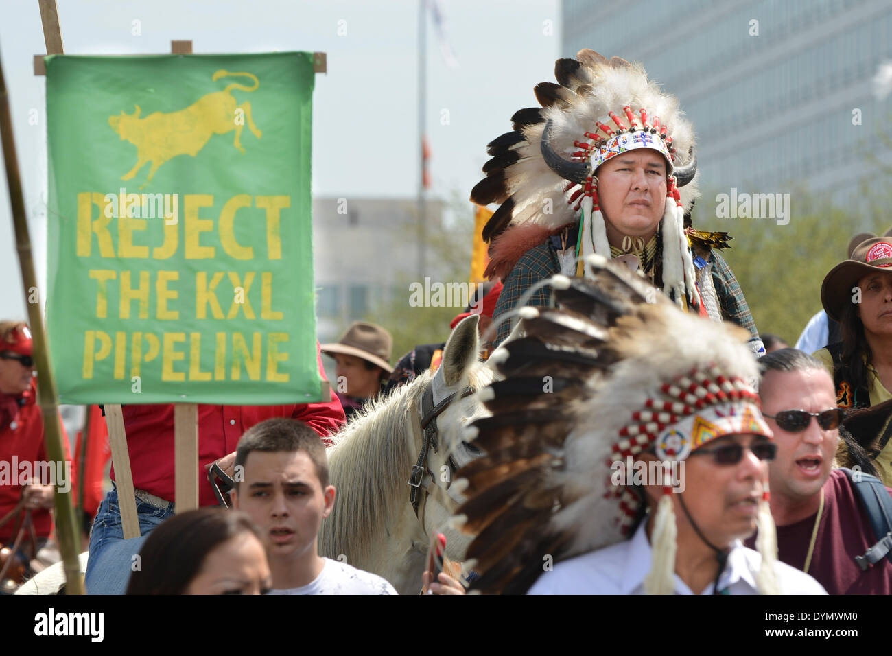 Washington, DC, USA. 22nd Apr, 2014. Members of the Cowboy and Indian ...