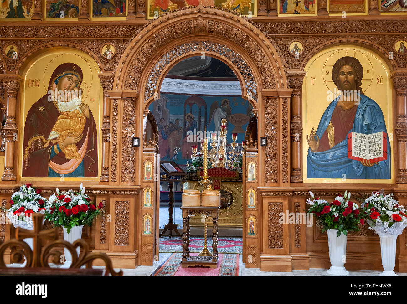 Interior Church of the Resurrection in the Holy Resurrection Monastery ...