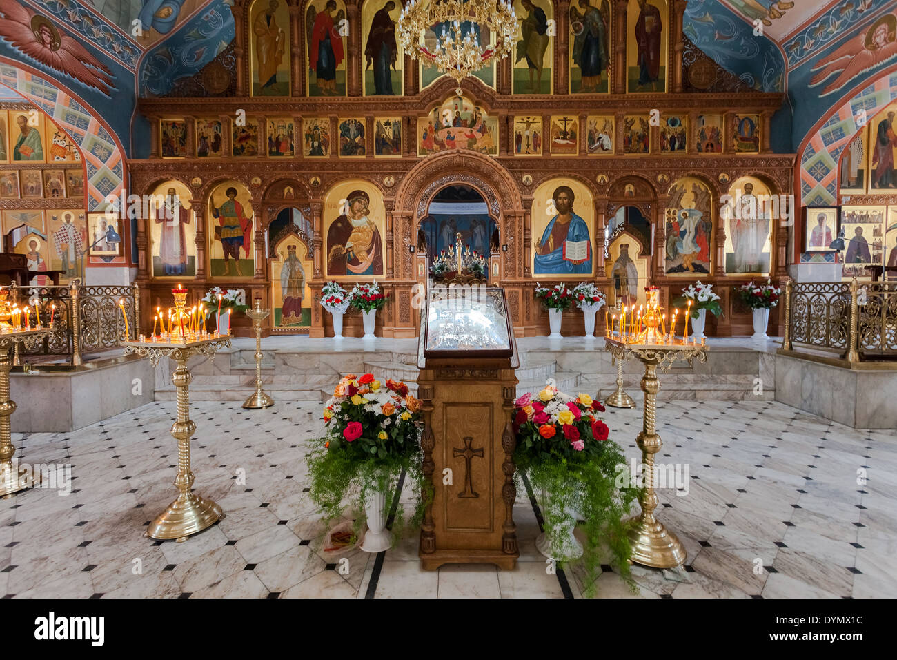 Interior Church of the Resurrection in the Holy Resurrection Monastery ...