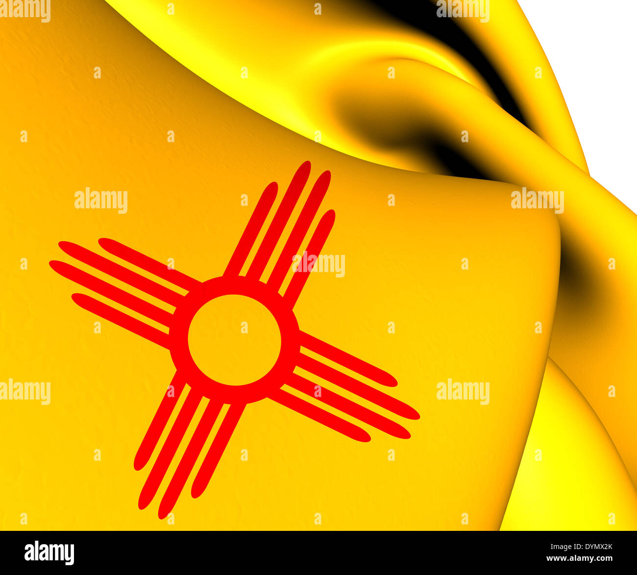 Flag of New Mexico, USA. Close Up Stock Photo - Alamy
