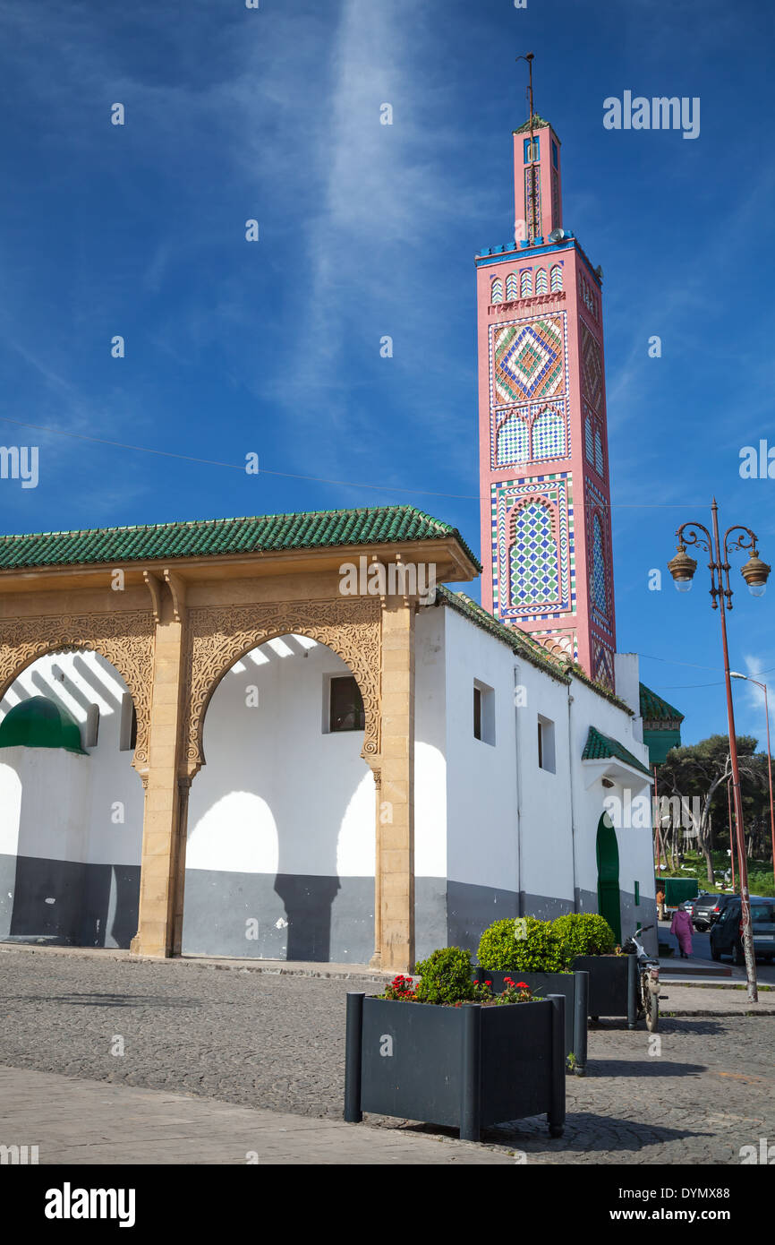 Old colorful mosque in Tangier town, Morocco Stock Photo - Alamy