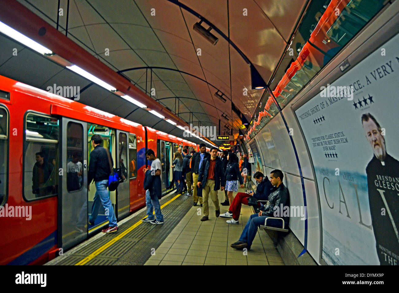 Bank Docklands Light Railway (DLR) Station platform, Bank, City of ...