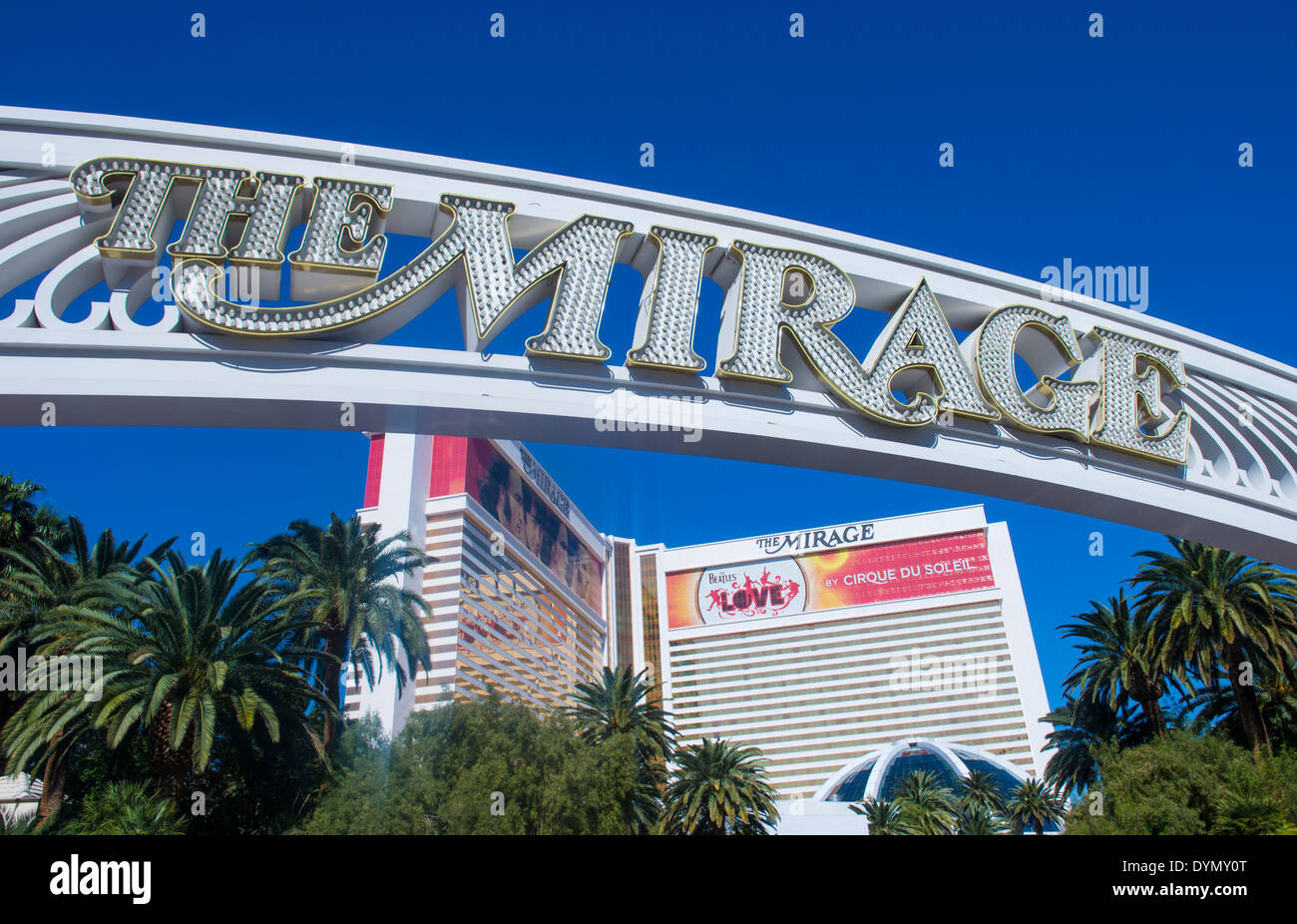 Sign Neon Mirage Hotel Resort And Casino Hotel High Resolution Stock ...