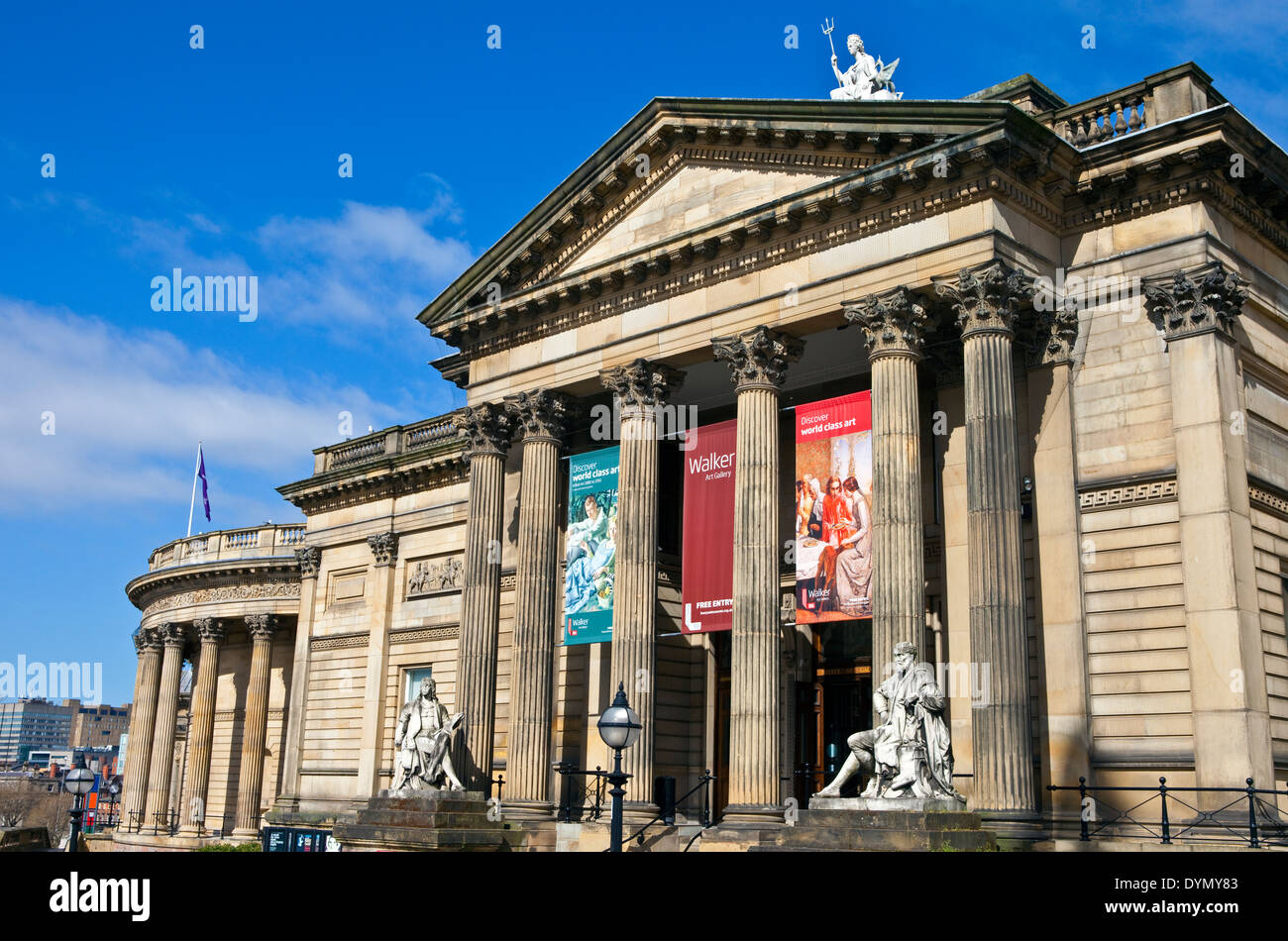 The magnificent exterior of the Walker Art Gallery in Liverpool Stock ...