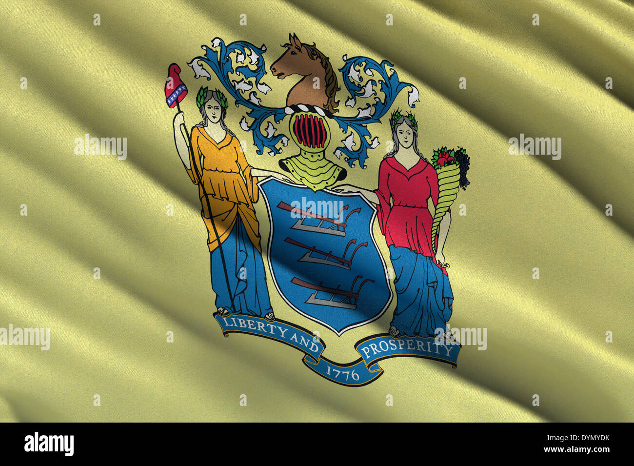 State flag new jersey waving hi-res stock photography and images - Alamy