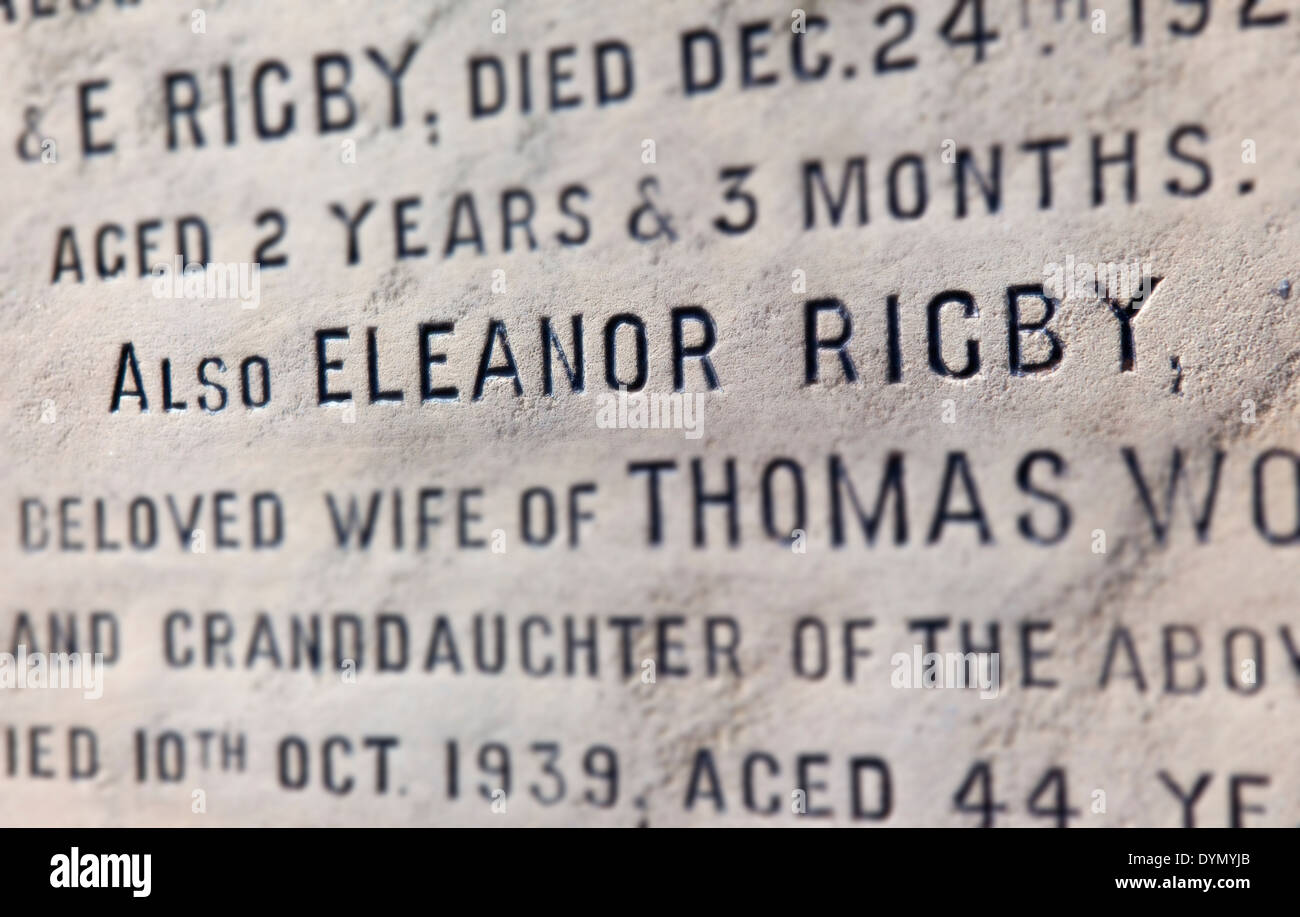 Eleanor rigby gravestone hi-res stock photography and images - Alamy
