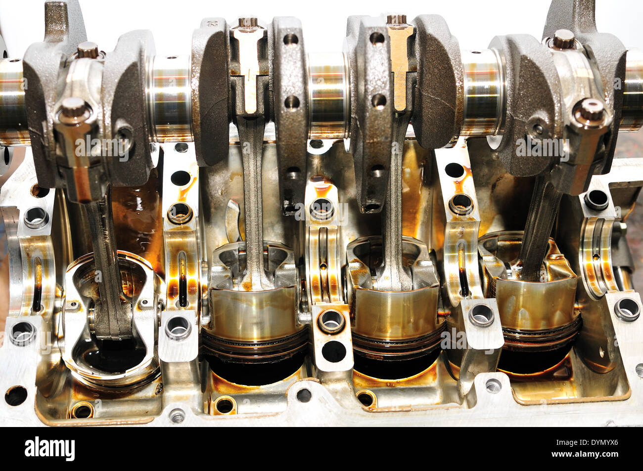 Inside of a car engine Stock Photo - Alamy