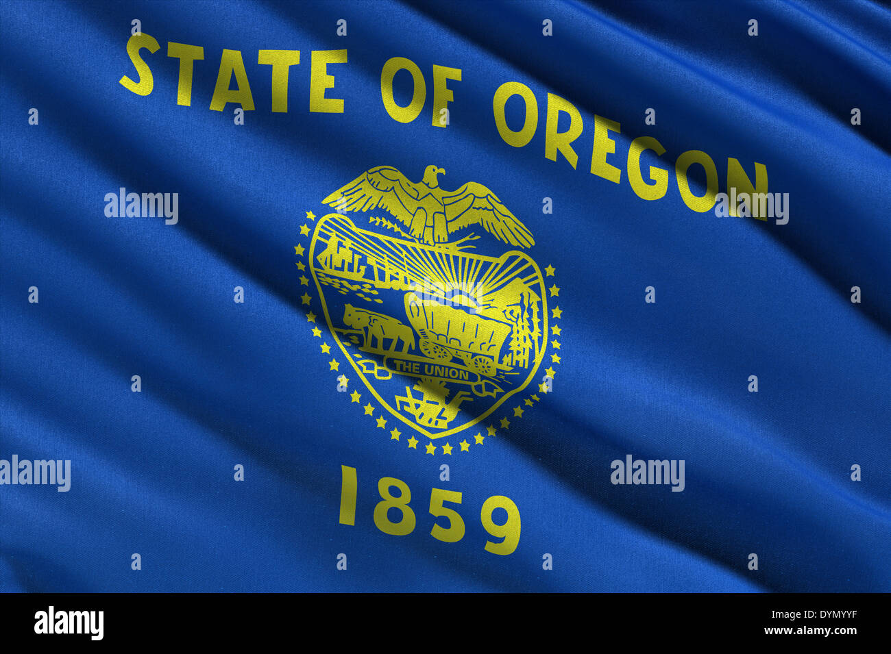 US state flag of Oregon Stock Photo - Alamy