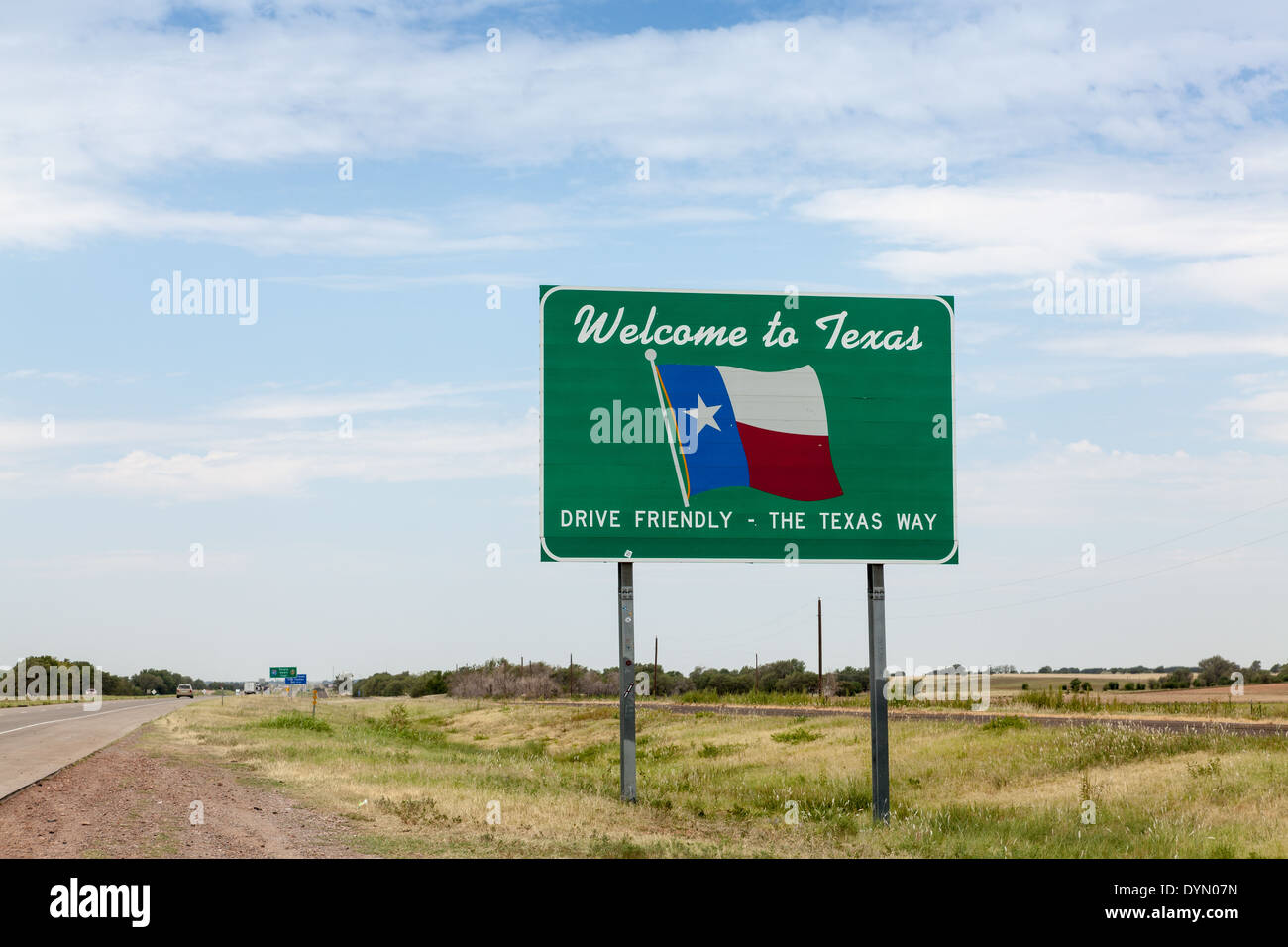 Welcome to Texas Sign Stock Photo - Alamy