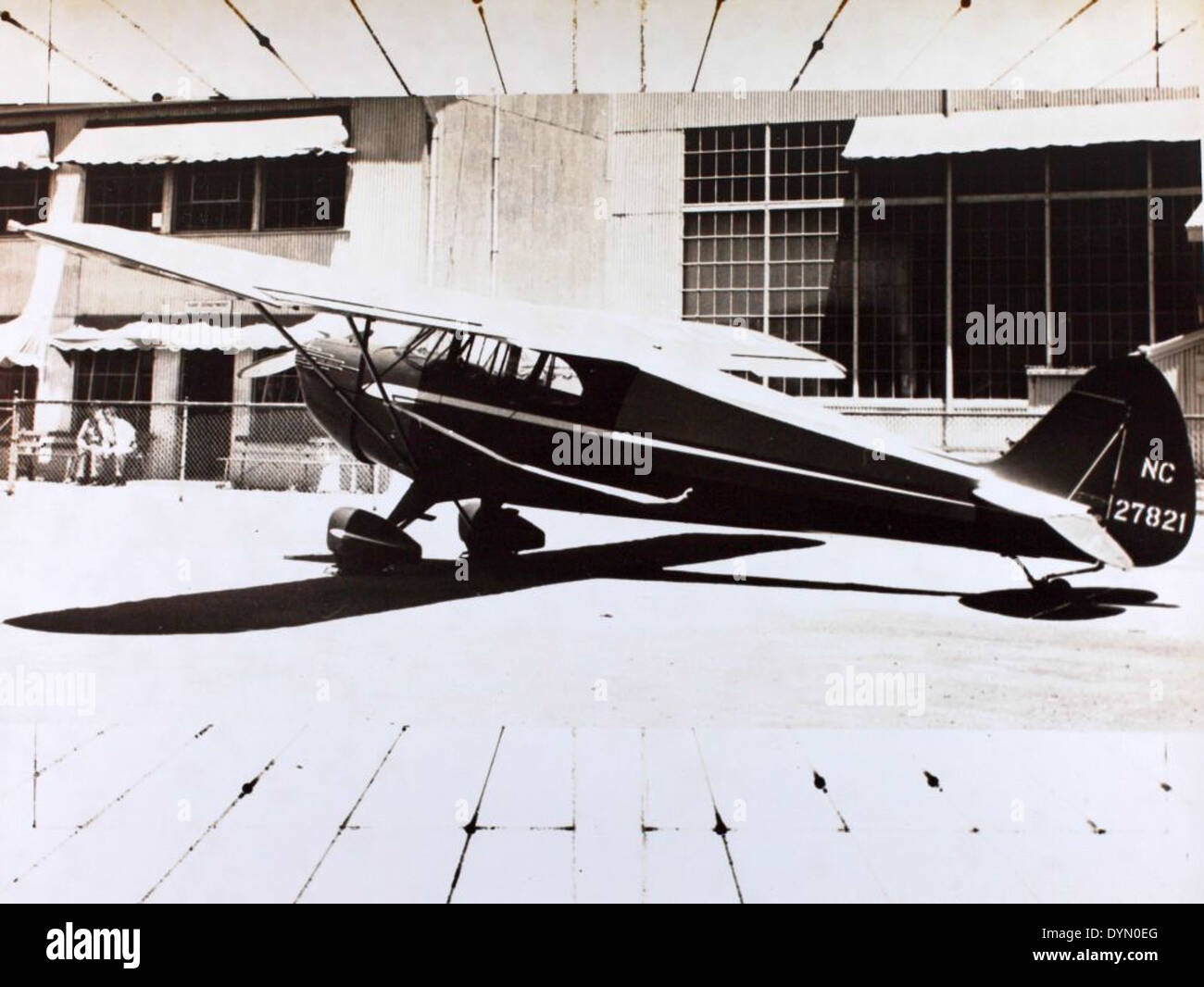 A photograph of the Boeing aircraft NC27821, associated with Theophilus ...