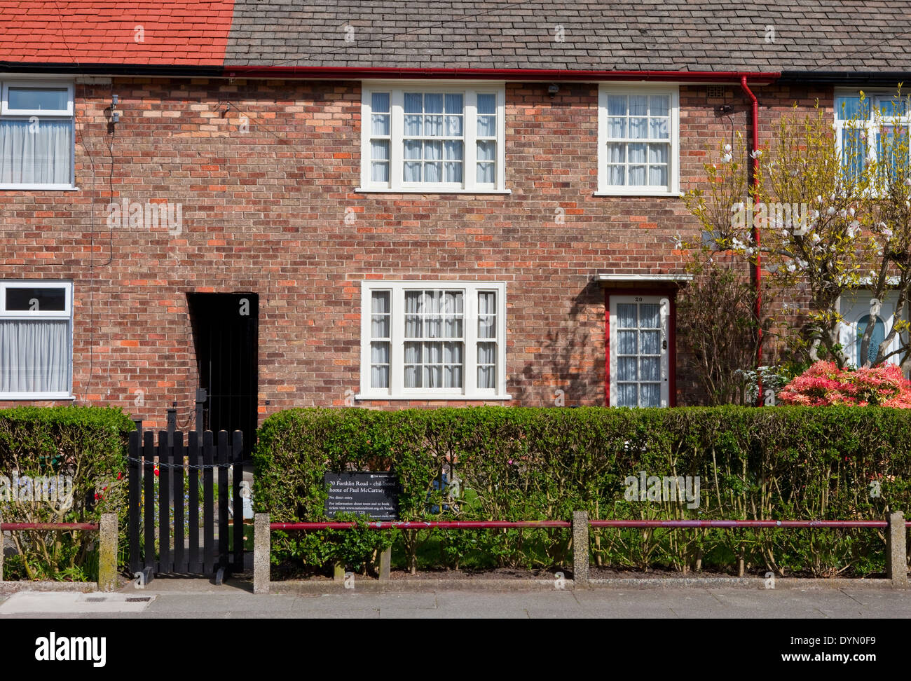 LIVERPOOL, UK - APRIL 16TH 2014: The childhood home of Sir Paul ...