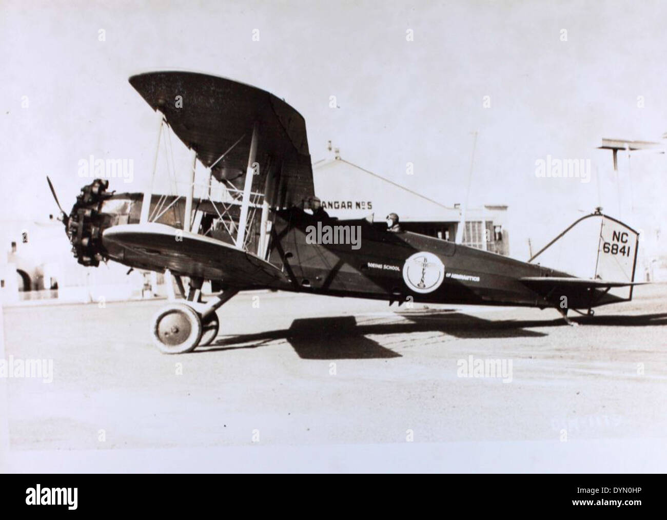 This image showcases a Boeing Model 40, a biplane designed for ...